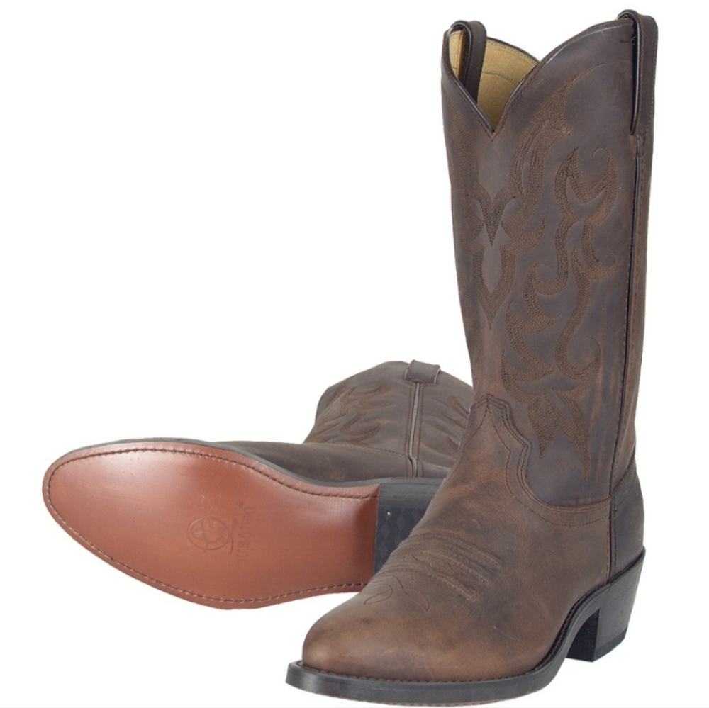 Durango Men's Western Brown Leather Stitch Cowboy Boo… - Gem